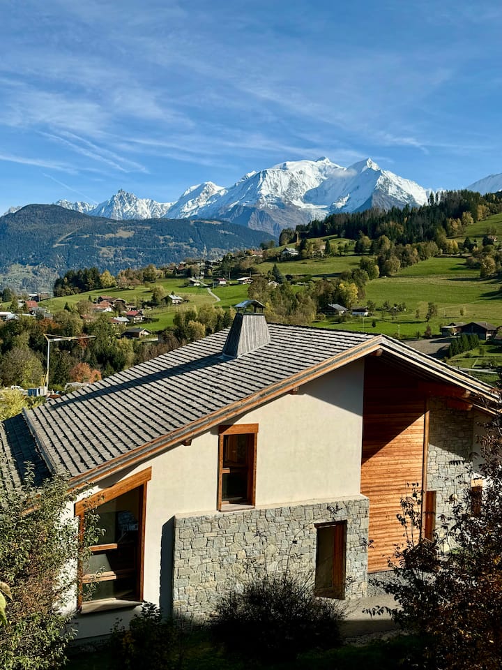 Superbe Chalet Neuf Vue Mont Blanc Combloux Megeve - Haute-Savoie