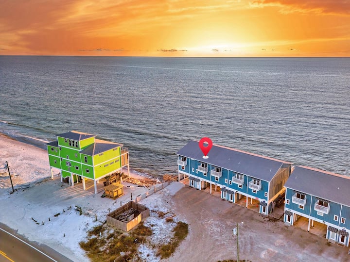 New! Beachfront W/ Gulf Views + Charcoal Grill! - Cape San Blas, FL