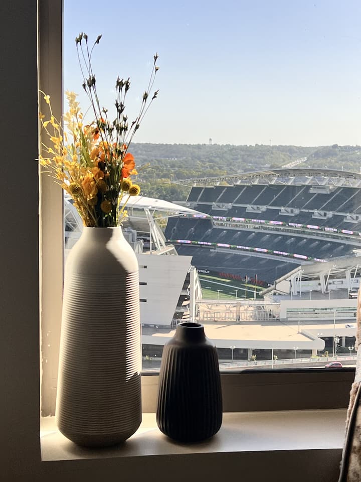 Cincy Stadium Views! Reds, Bengals, Free Parking - Cincinnati, OH