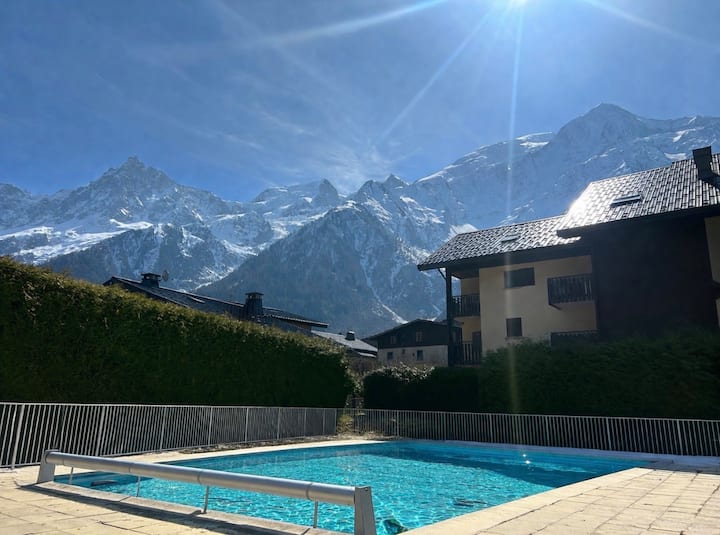 Studio Cosy Montagne | Piscine éTé + Parking - Les Houches