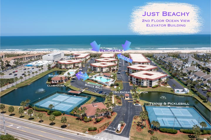 Just Beachy~ocean View~elevator~free Activities - St. Augustine, FL