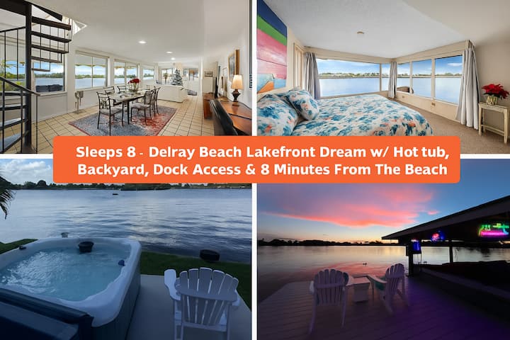 Pet Friendly 4br/2.5ba W/ Hot Tub - Lakefront Home - Boynton Beach, FL