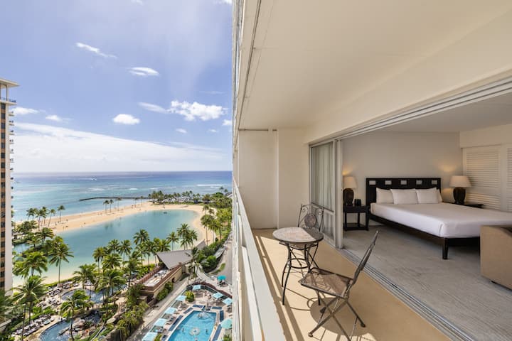 Ilikai Hotel Lite #1534: Studio Ocean View Condo - ラニカイ・ビーチ, HI