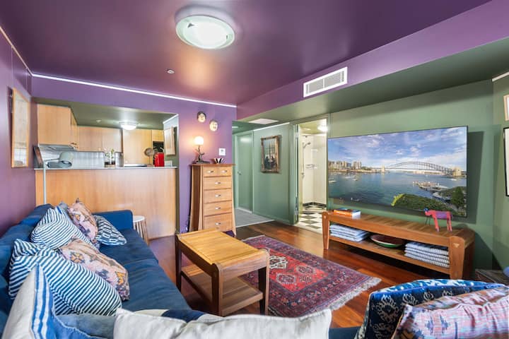 Artsy Boho Den In Iconic Fingerwharf, Woolloomoolo - 邦代海灘