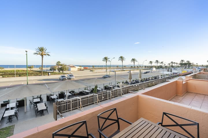 2br Apartment With Sea View Terrace & A/c - Empuriabrava