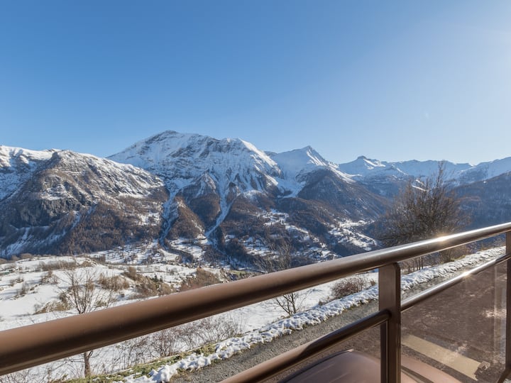 Vue Magnifique Pour Cet Appt 5 Pers Avec Balcon - Orcières