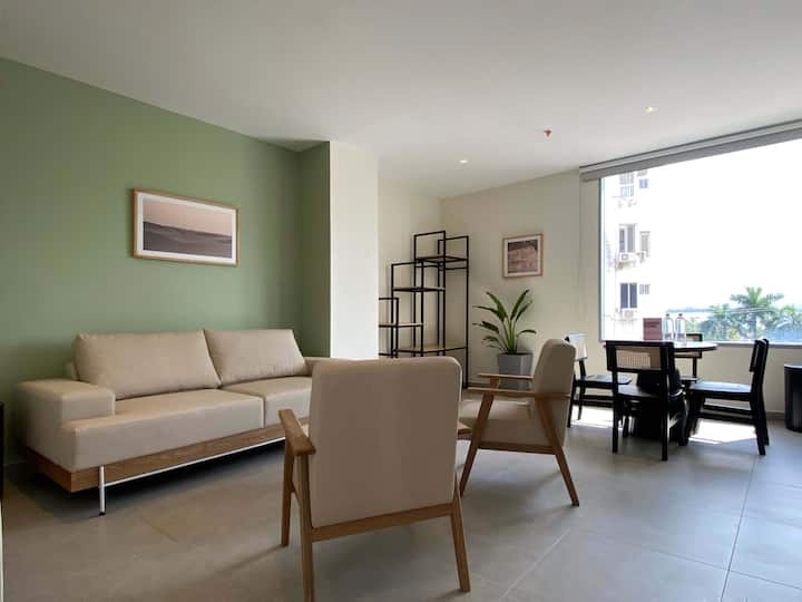 W* |  Harmonious 3br W/ Cozy Terrace In Bocagrande - Cartagena