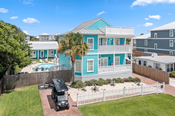 Agave Blue: Pool, Guest House, Sleeps 18 - Destin, FL