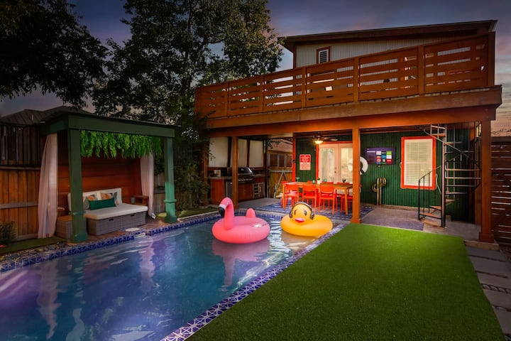 Free Heated Pool - Bbq - Cabana - Families -Casita - San Antonio, TX