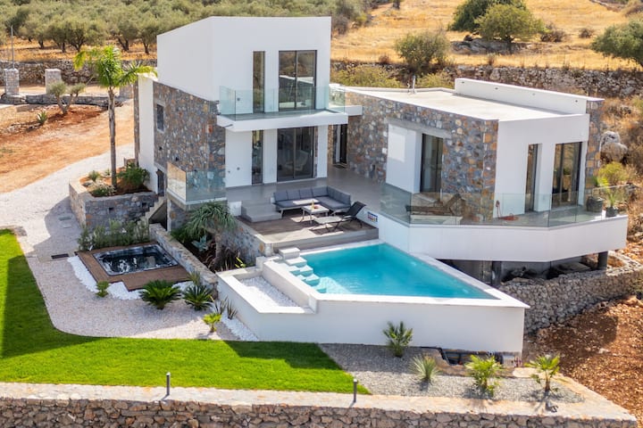 Venetian Villa – Villa Panoramique Pour Des Vacanc - Kea