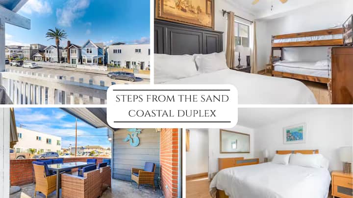 Coastal Duplex Home Steps From The Beach - Newport Beach, CA