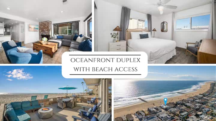 Oceanfront Duplex With Direct Beach Access - Newport Beach, CA