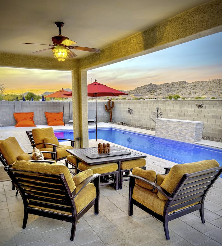 Resort Pool & Backyard! Spacious Primary Bedroom! - Goodyear, AZ