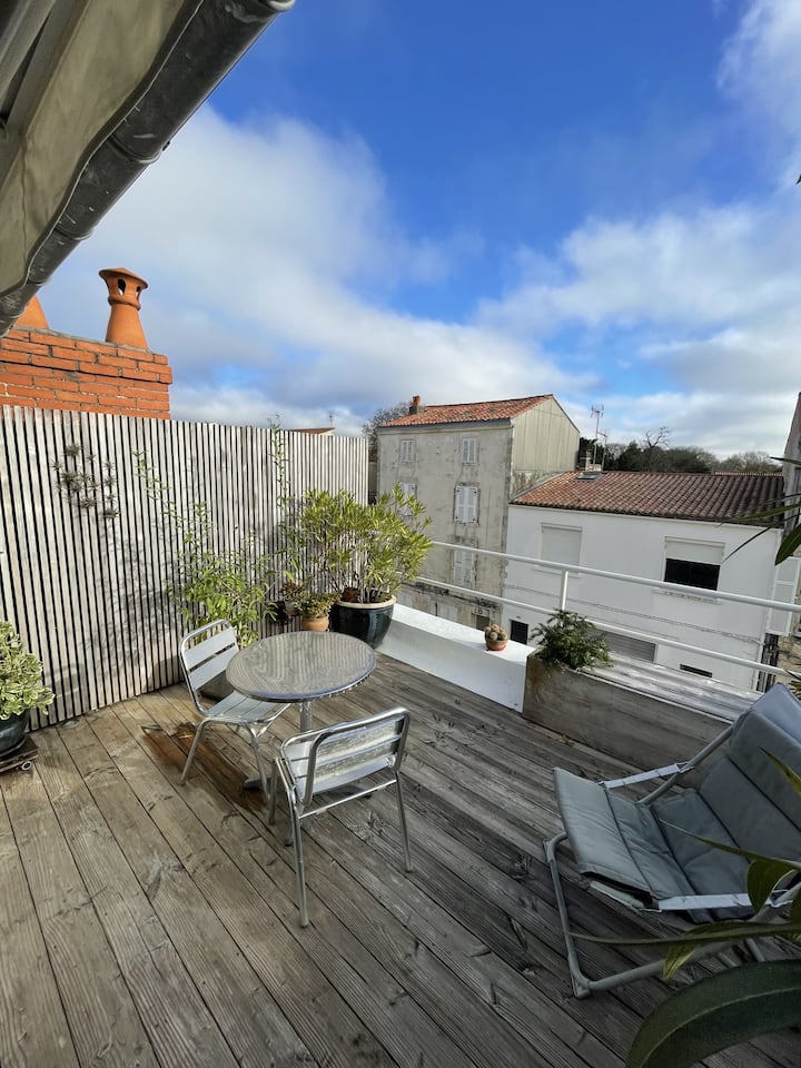 Maison De Ville Avec Terrasse - La Rochelle