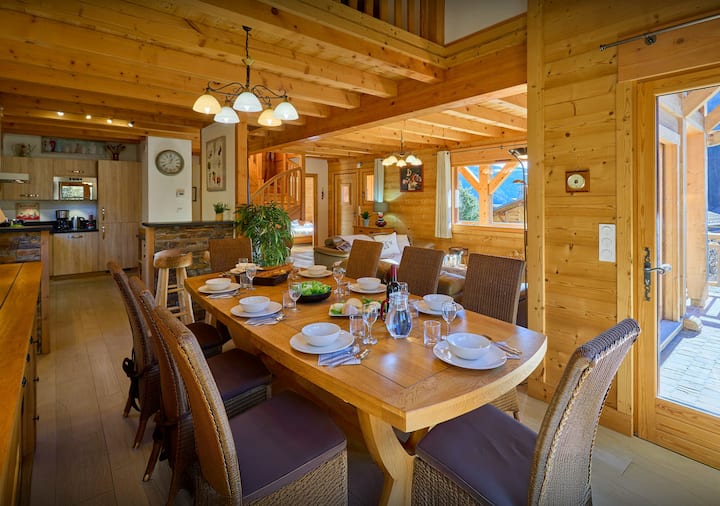 Séjour Pour 10 Dans Un Chalet Avec Spa - Notre-Dame-de-Bellecombe