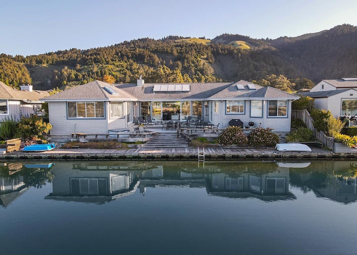 Spacious Lagoon-front Home - Bolinas, CA