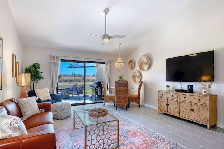 Cactus Golf Villa - Firepit, Patio, Golf View - Palm Desert, CA