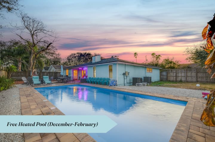Saltwater Retreat | Heated Pool + Golf Cart - Atlantic Beach, FL