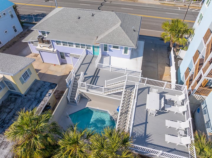 Beachside Compound W/ Private Pool, Roof Deck, Par - Tybee Island, GA