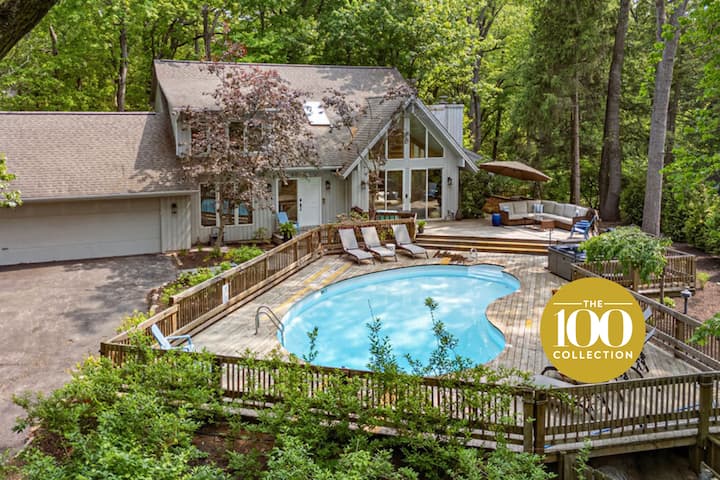 Walk To Beach Retreat W/ Pool, Hot Tub, Fire Pit - ミシガン・シティ, IN