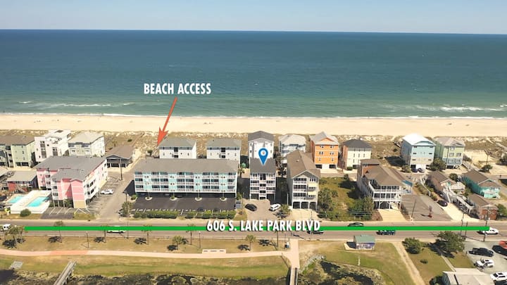 Top Floor Views Steps To Beach 2 Bedroom Sleeps 6 - Carolina Beach, NC