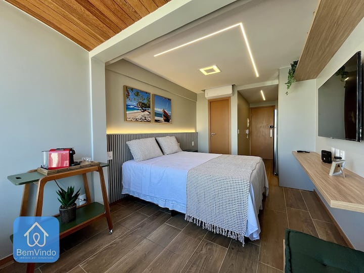 Estúdio Lindo E Moderno No ÚNico Barra - Barra