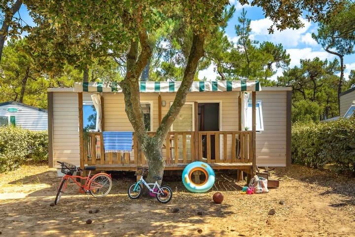 Mobilhome Tv Plancha | Laplageà200m|camping3*chill - Vendée