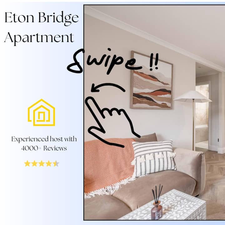 Stylish 2-bed With Parking, 5 Min Walk To Windsor - Slough