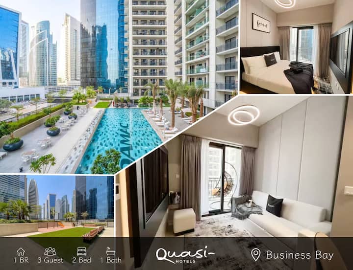 Bright 1br Dubai Apt | Pool & Gym | Business Bay - United Arab Emirates