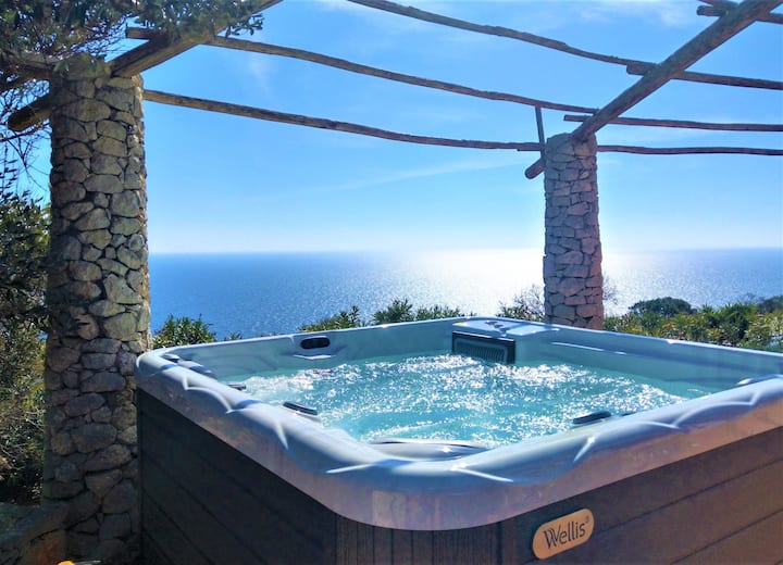 Villa Avec Mini-piscine Chauffée Et Vue Mer 180° - Gagliano del Capo