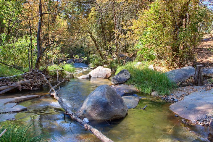Tranquility House-riverfront-fireplace-sleeps Six - Oakhurst, CA