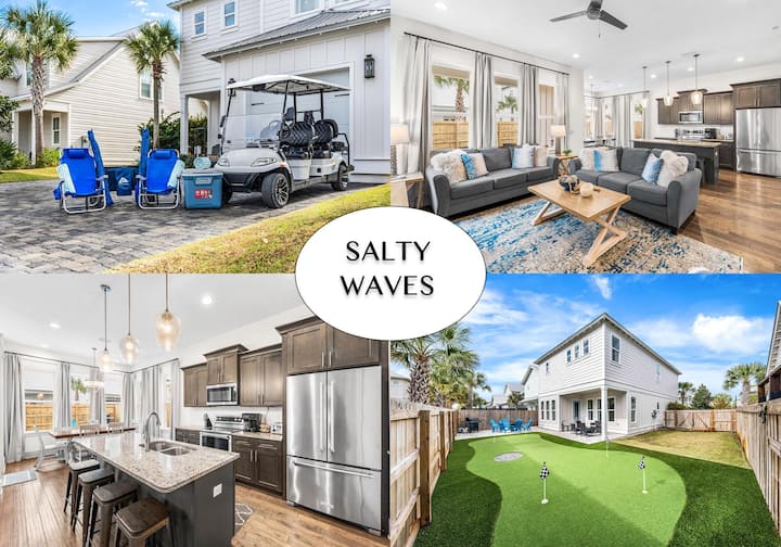 Salty Waves *Designer*golfcart*puttgreen*pool Acce - Miramar Beach, FL