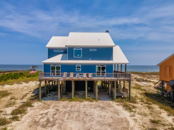 Chillax: Spacious 5br Bayfront Retreat - Dauphin Island, AL