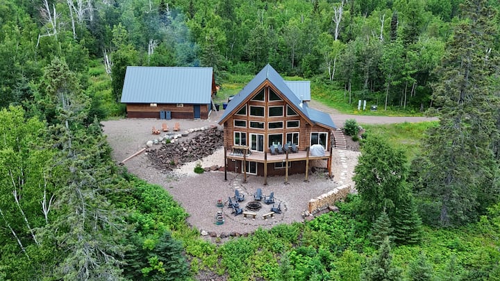 Luxury Log Home Close To Ski Hill & Hiking - Lutsen, MN