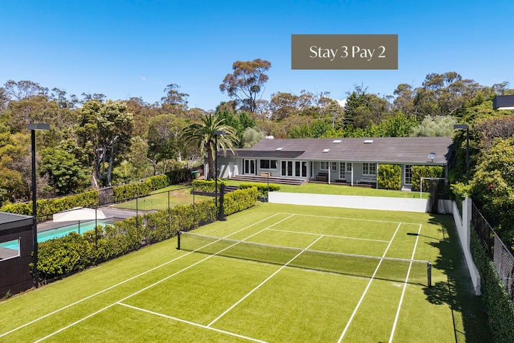 Whispering Woodlands With Pool And Tennis Court - Frankston