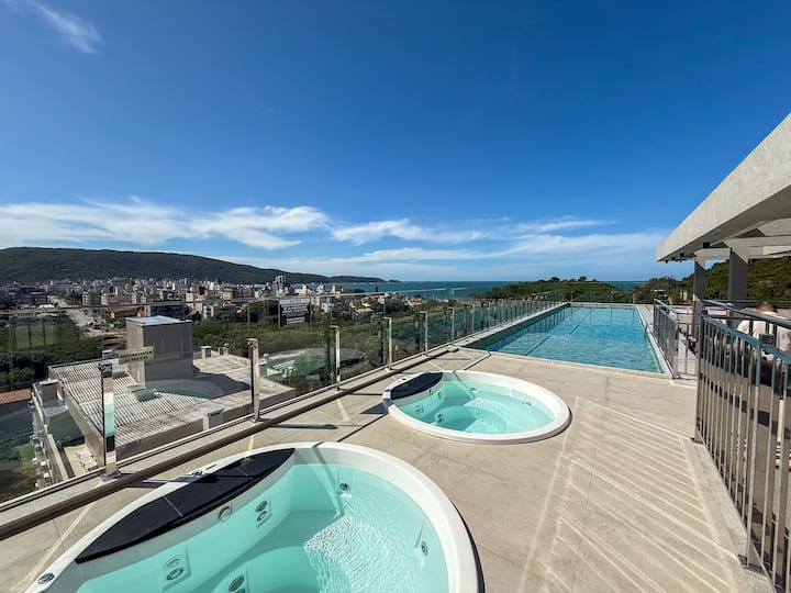 019 - Apartamento 1 Dormitório E Lazer Com Piscina - Bombinhas