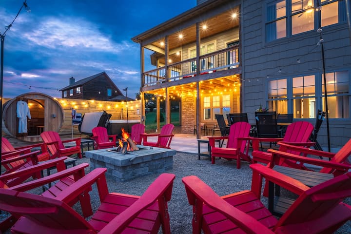 Relaxingbarrelsauna•bighottub•arcades•airhockey - ウェスト・バージニア州