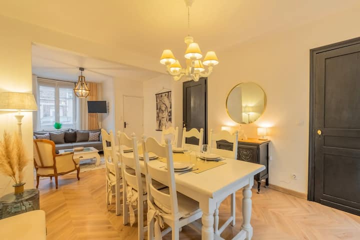 Maison 2 Chambres Avec Jardin & Parking Gratuit - Marcq-en-Barœul