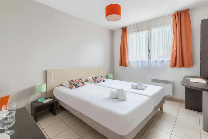 Appart'city Marseille Aéroport Vitrolles- Twin Bed - ibis Styles Marseille Aéroport
