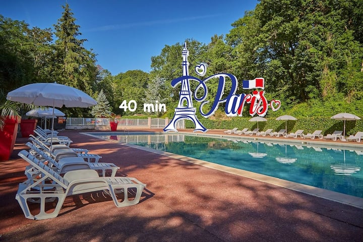 Mobil Home 3ch - 6 Pers Paris 45min - Saint-Chéron