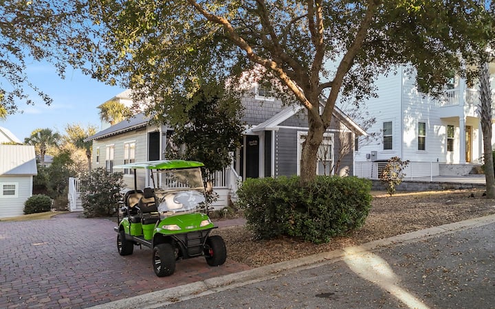 6 Seater Golf Cart Included! Bikes & Pool Access - Santa Rosa Beach, FL