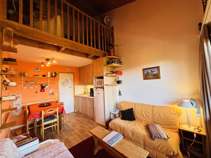 Duplex 7 Pers, Prox Pistes, Balcon, Casier Skis - La Plagne