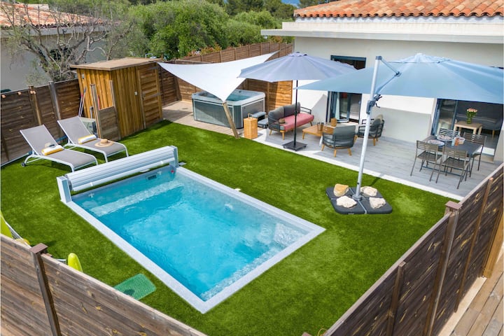 Piscine Privée & Jacuzzi Pour Séjour En Amoureux - Roquefort-les-Pins