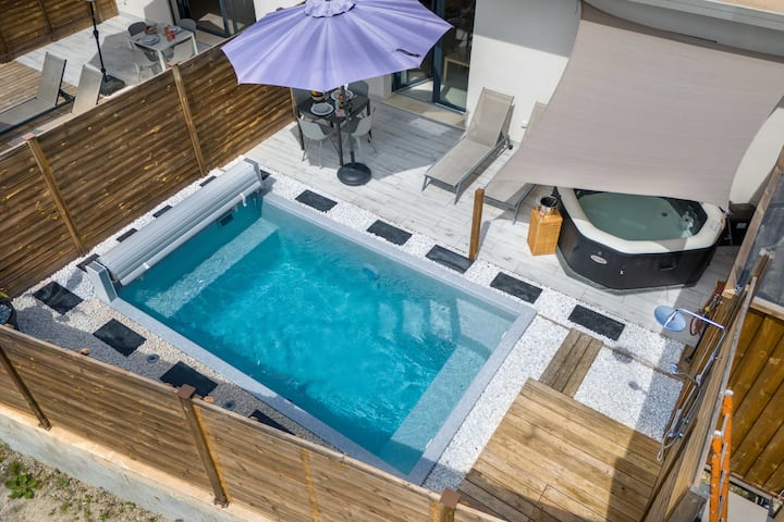 Piscine Chauffée Et Jacuzzi Privatif Côte D’azur - Roquefort-les-Pins
