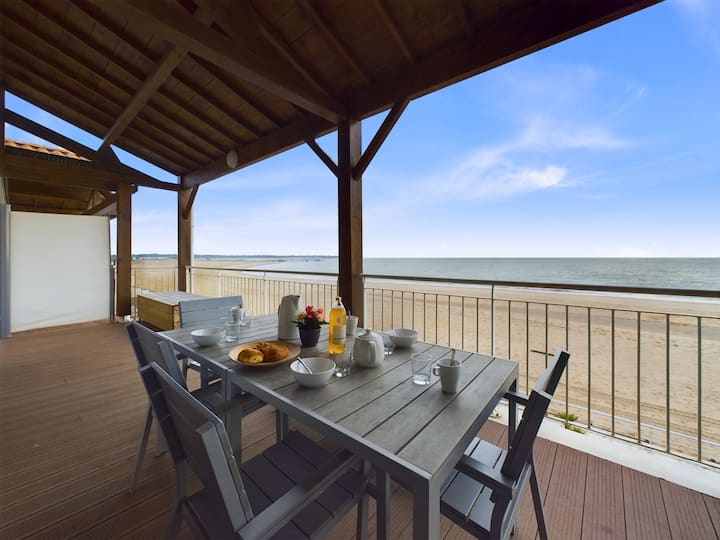 Sur La Plage, Appartement Avec Terrasse Et Vue Mer - Angles