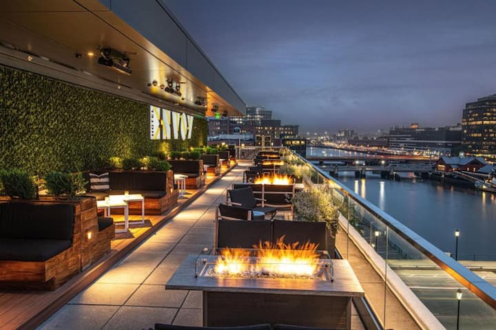 In The Heart Of Boston’s Seaport + Rooftop Bar - Boston, MA