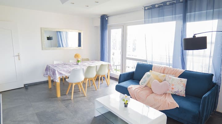 T5 Spacieux, Métro, Parking, 2 Min Créteil Soleil - Créteil