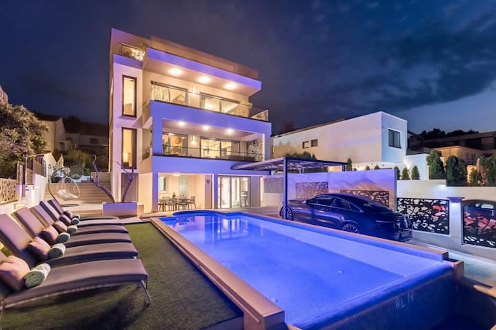 Luxury Beachfront Villa Destiny - Pool - Trogir - Trogir