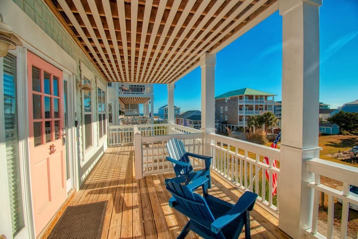 Oceanview And Waterway View Townhome, Elevator, Po - Carolina Beach, NC