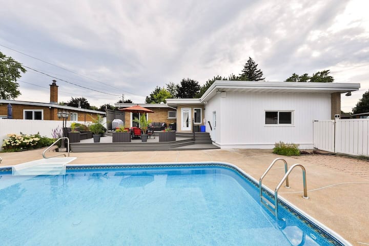 Gde Chambre Privée Dans Maison Spacieuse - Piscine - Repentigny